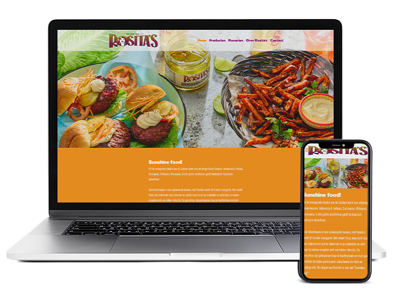 Portfolio Project Rosita Foods Website Door Hademax